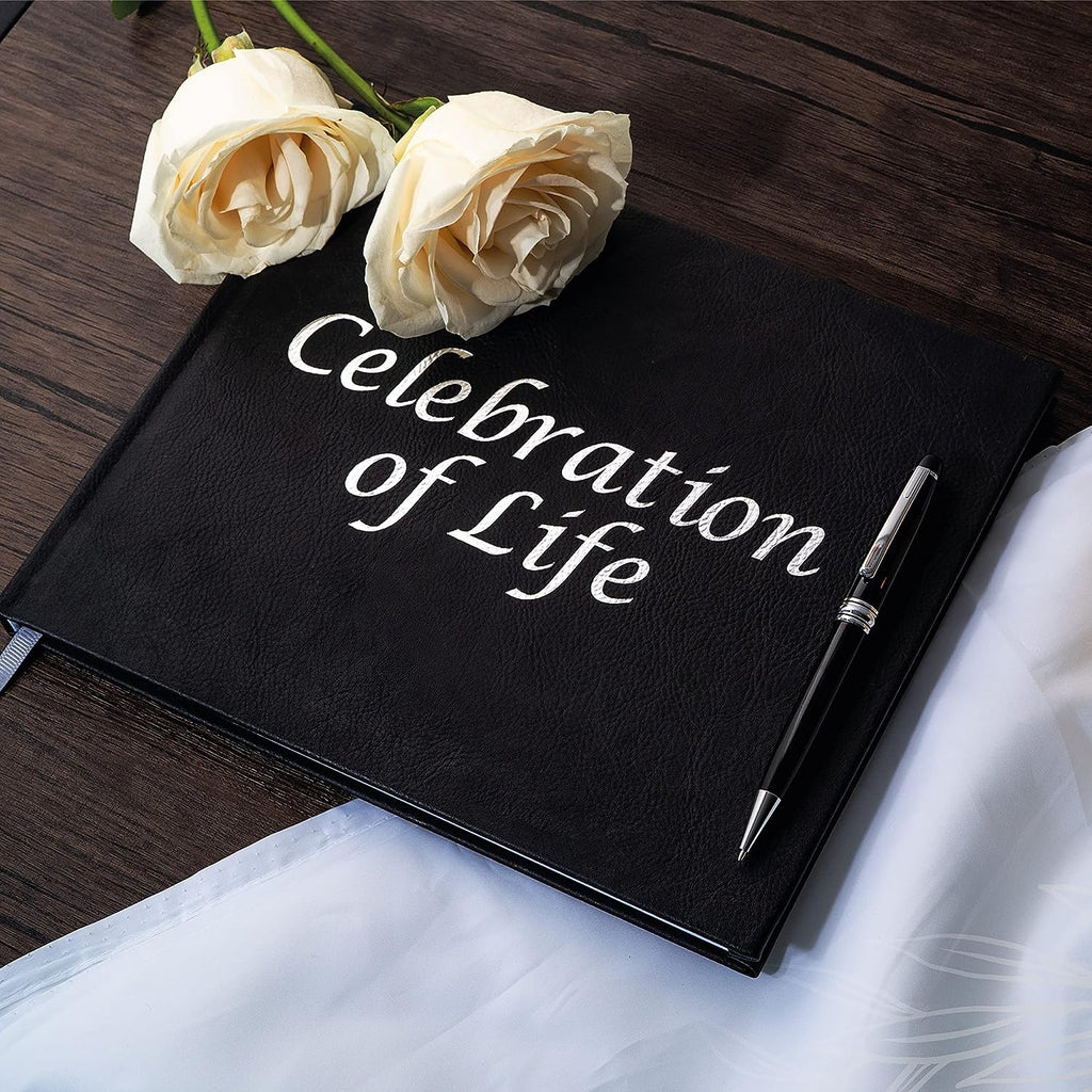 Books for Grieving | Celebration of Life Funeral Guest Book – Bereaveme